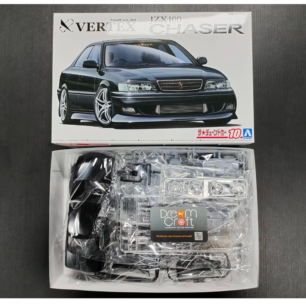 Aoshima 1/24 Toyota VERTEX JZX100 Chaser Tourer V '98 (โมเดลรถยนต์ ...