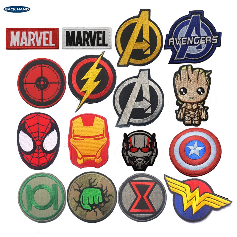 Haike Backpack Sticker Badge MARVEL MARVEL Velcro Badge Hero Armband ...