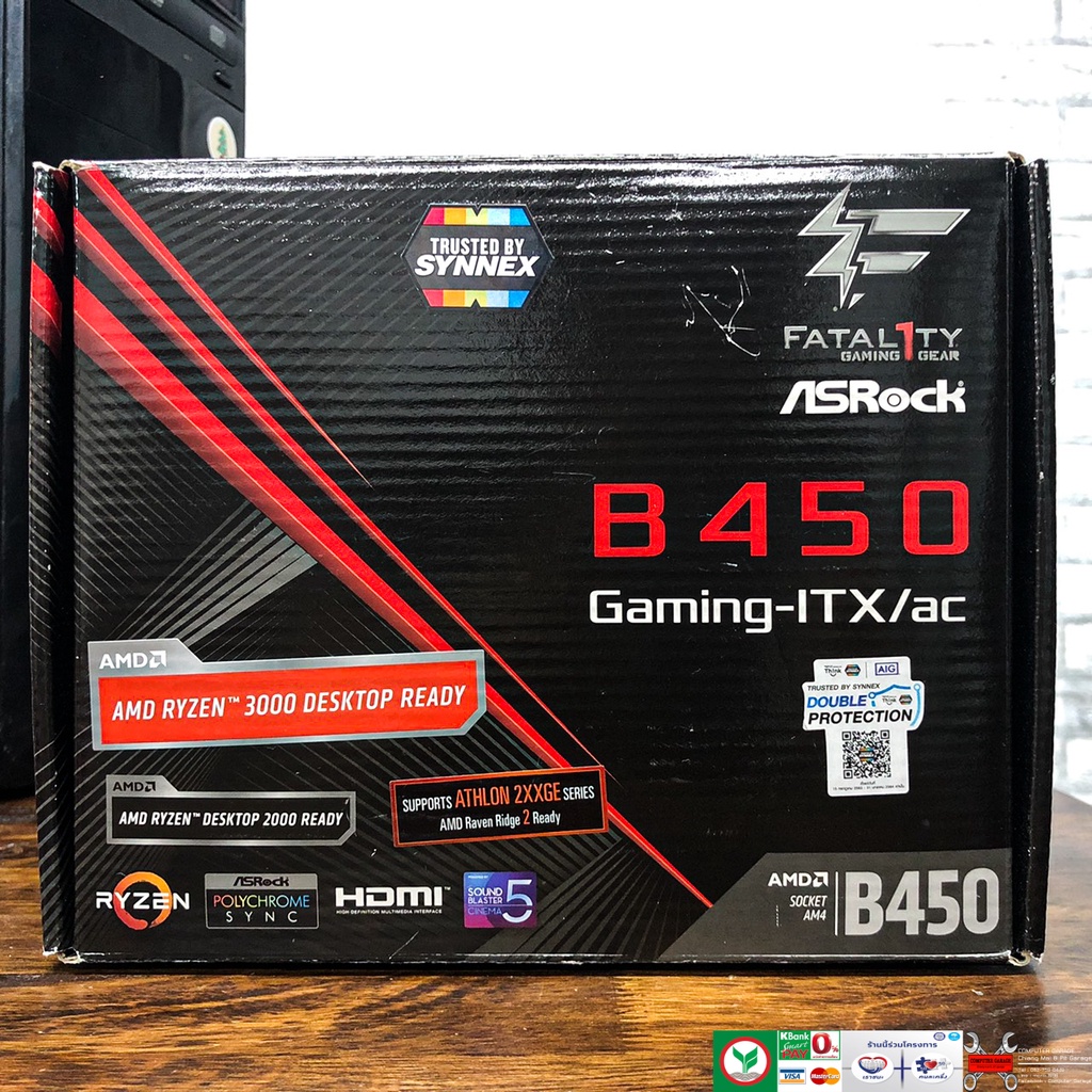 AM4 ASROCK FATAL1TY B450 GAMING-ITX-AC | Shopee Thailand
