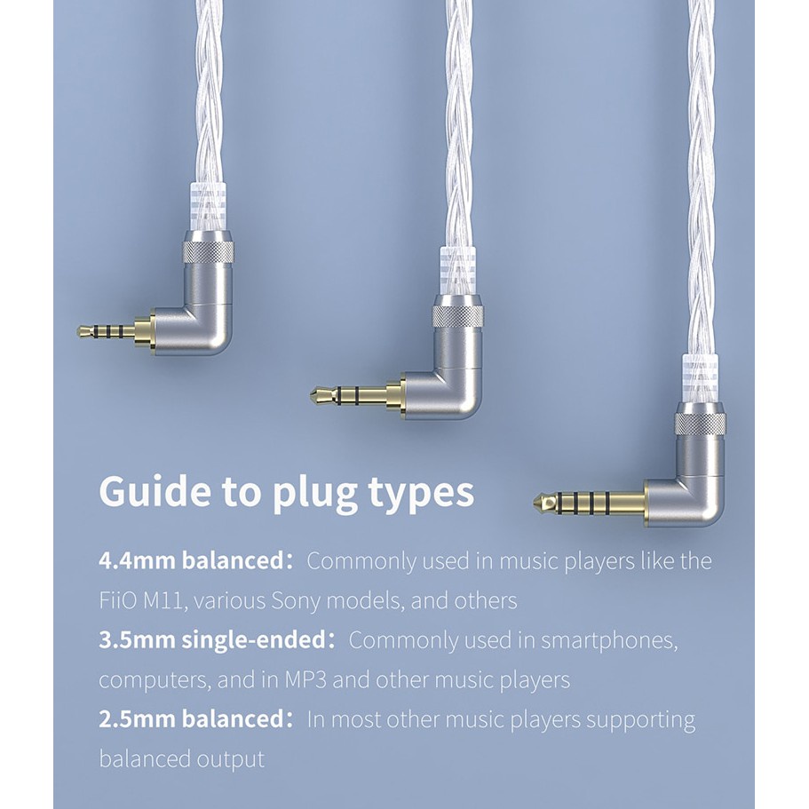 FiiO LC-2.5D/ 3.5D/ 4.4D สายอัพเกรดหูฟังขั้ว MMCX สำหรับ Shure/Westone/JVC/FiiO รุ่นใหม่ล่าสุด ...