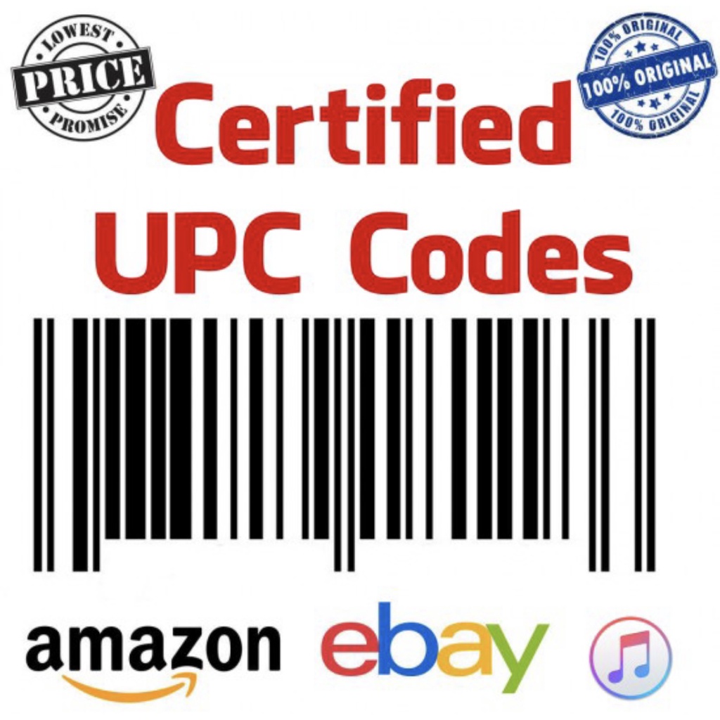 ฺBarcode UPC-EAN code number GS1 for Amazon Ebay บาร์โค้ดสำหรับขายบนอเม ...