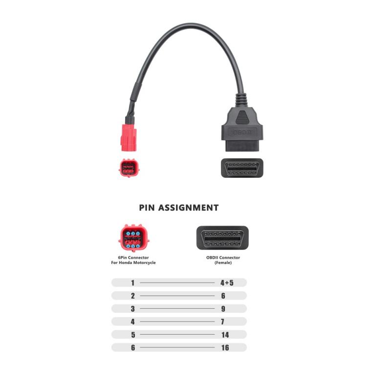 มาใหม่ สายอะแดปเตอร์วินิจฉัยรถจักรยานยนต์ Yamaha Honda DELPHI KTM OBD2 ...