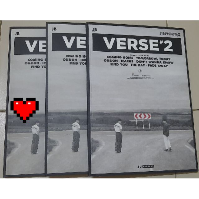 อัลบั้ม JJ PROJECT VERSE 2 (JJP) JB , JINYOUNG (GOT7) การ์ด Retro ...