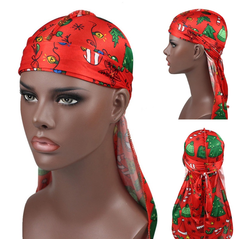 Da ปรับ Durags หมวก Silky ซาติน Durag หมวก Unisex Doo Rag Biker Smooth ...