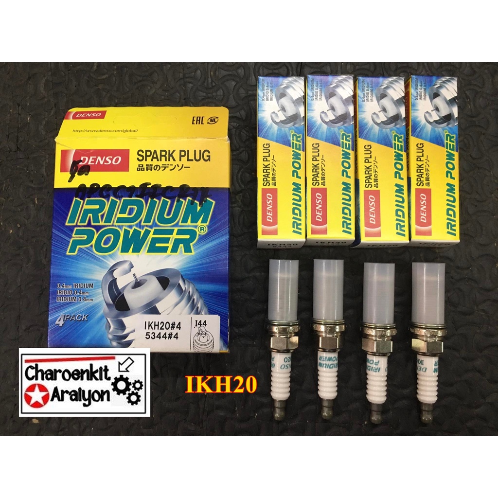 DENSO (ของแท้ 100 %) MADE IN JAPAN หัวเทียน Spark Plug IKH20#4 5344 ...
