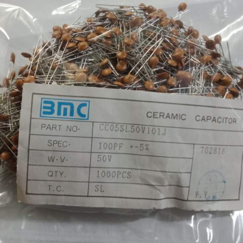 100PF 50V คาปาซิเตอร์ แบบเซรามิกC เซรามิกญี่ปุ่น ของดี-เก่าเก็บราคาถูก ...