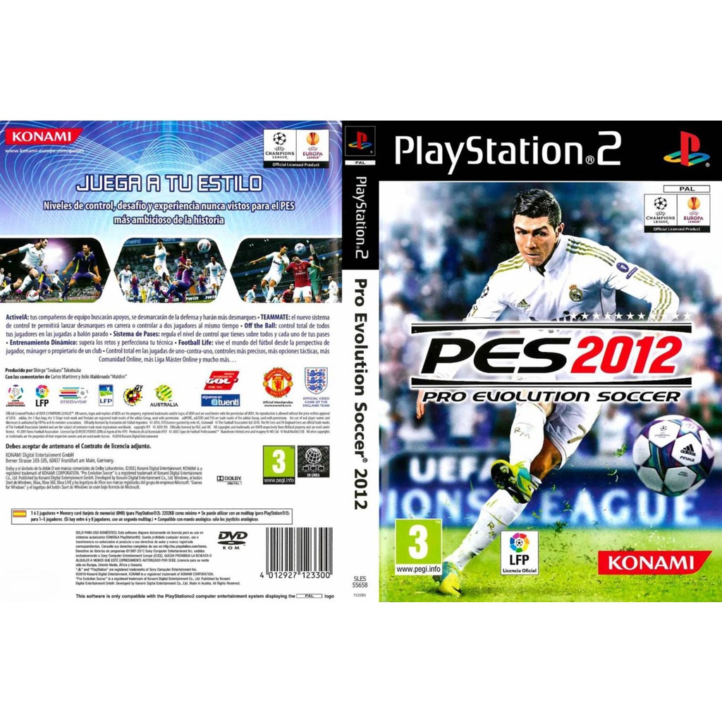 แผ่นเกมส์ PS2 PES Pro Evolution Soccer 2012 คุณภาพ ส่งไว (DVD) | Shopee ...