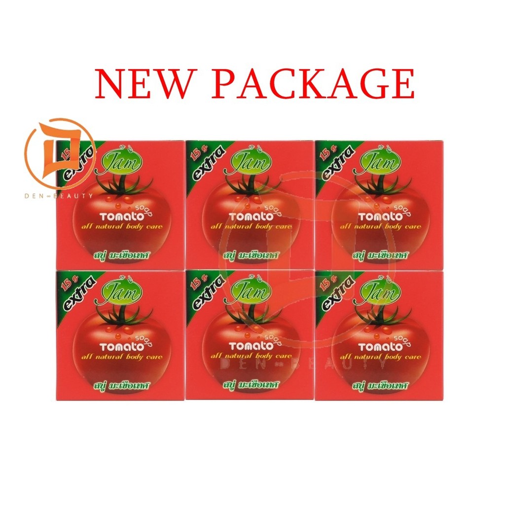 Jam Extra tomato สบู่ มะเขือเทศ 65g.x 12 ก้อน 1 แพ็ค | Shopee Thailand