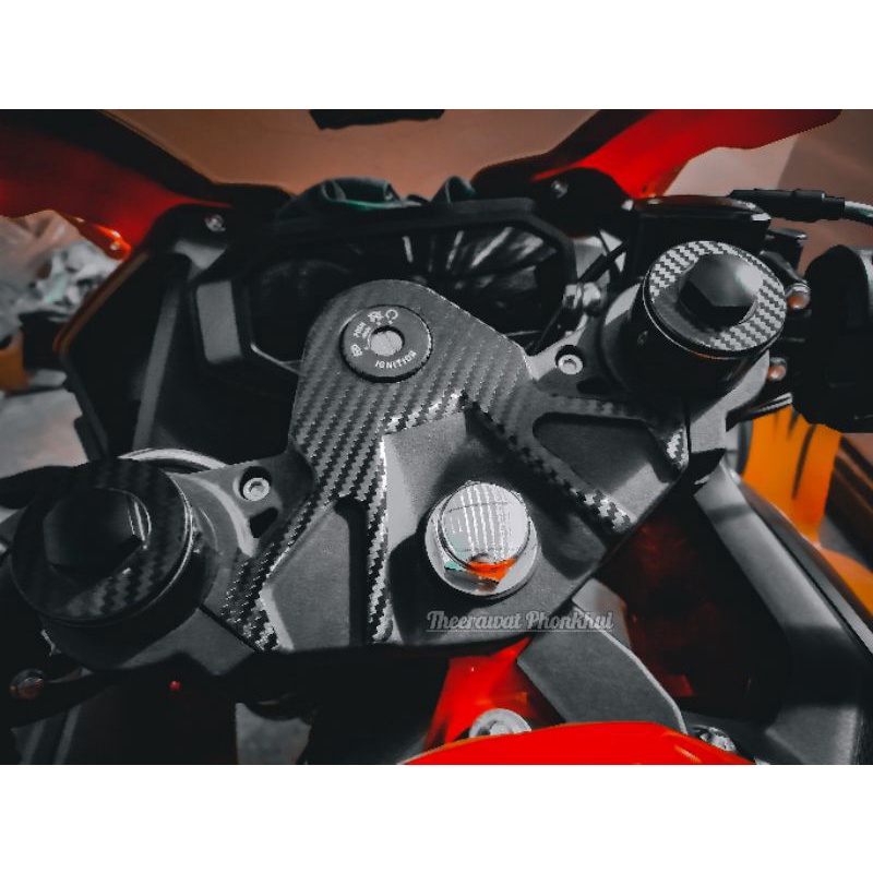 กันรอยแผงคอ GPX DEMON GR200R 2v & 4v ตรงรุ่น สติกเกอร์เคฟล่า Carbon ...