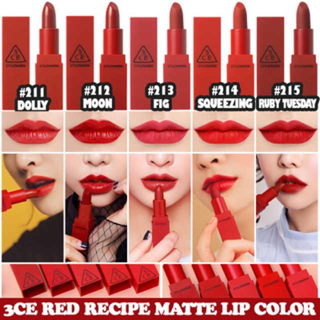 พร้อมส่ง 3ce red recipe | Shopee Thailand