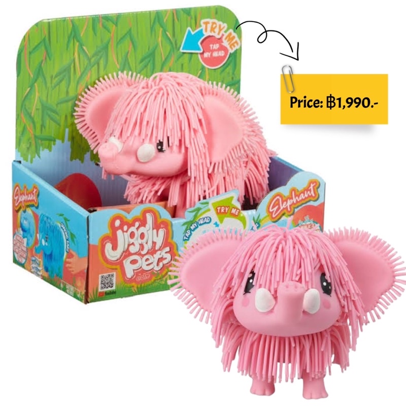 Jiggly Pets-Walking Elephant-Pink | Shopee Thailand