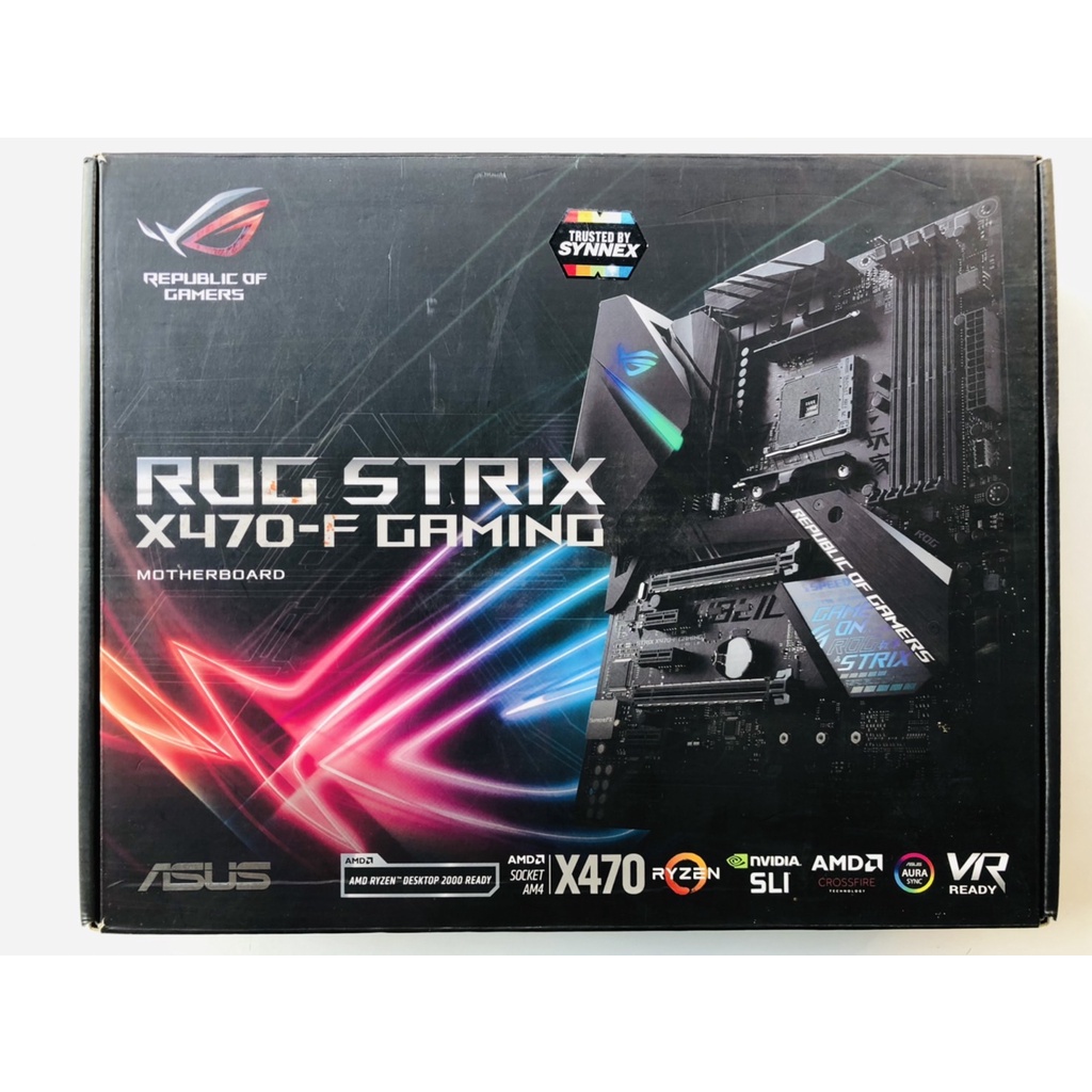 MAINBOARD (เมนบอร์ด) AM4 ASUS ROG STRIX X470-F GAMING RGB ตัวท็อป พร้อม ...