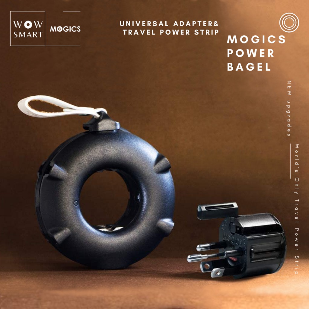 MOGICS Super Bagel Universal Adapter Travel Charger USB Type C ...