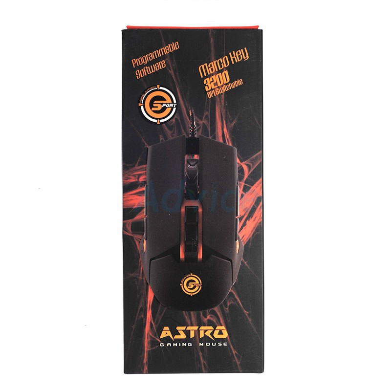 OPTICAL MOUSE NEOLUTION E-SPORT Astro (Black) | Shopee Thailand