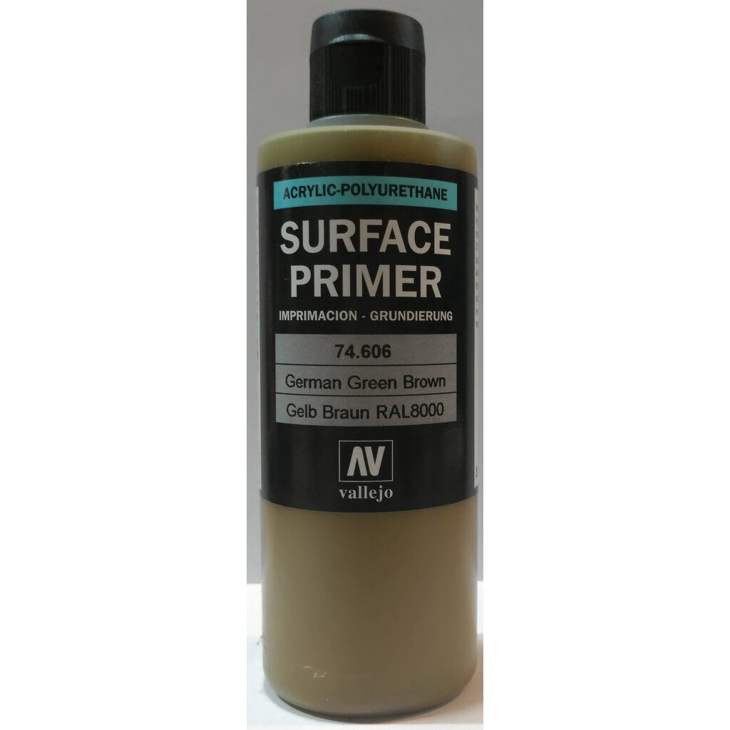 Vallejo SURFACE PRIMER 74.606 Ger. Green Brown 200ml. | Shopee Thailand