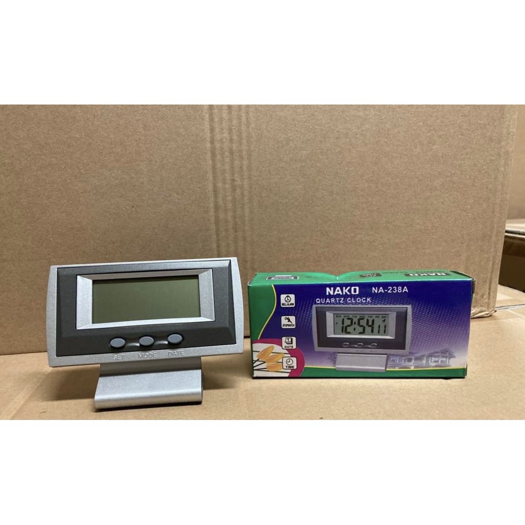 NAKO NA-238A นาฬิกา ดิจิตอล ตั้งโต๊ะ ปลุก จับเวลา รุ่น NAKO Quartz ...
