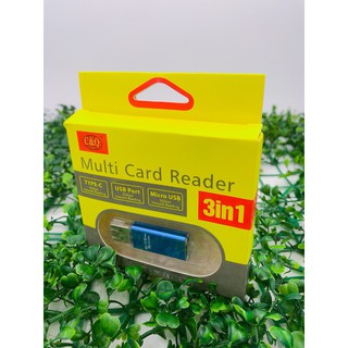 #Telecorsa การ์ดรีดเดอร์ 3in1 Multi Card Reader รองรับ USB/Micro USB ...