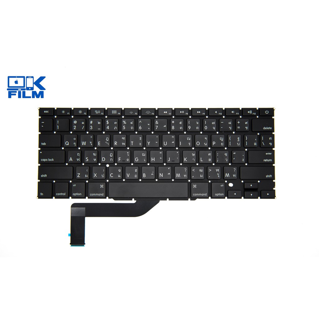 KEYBOARD APPLE คีย์บอร์ด MacBook Pro Retina A1398 (ภาษาไทย-อังกฤษ ...