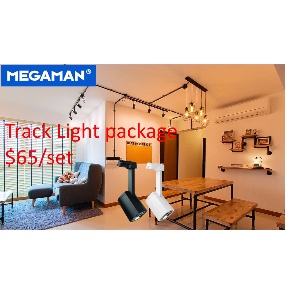 Megaman LED track Light Package รวมราง 1 ม. | Shopee Thailand
