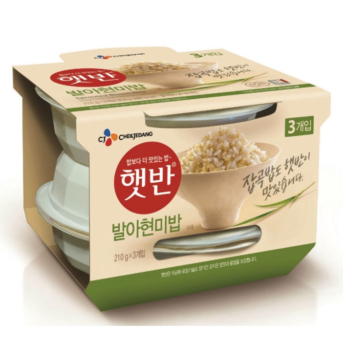 cj cooked white korean rice ข้าวสวยเกาหลี ข้าวสำเร็จรูปพร้อมทาน (130g ...