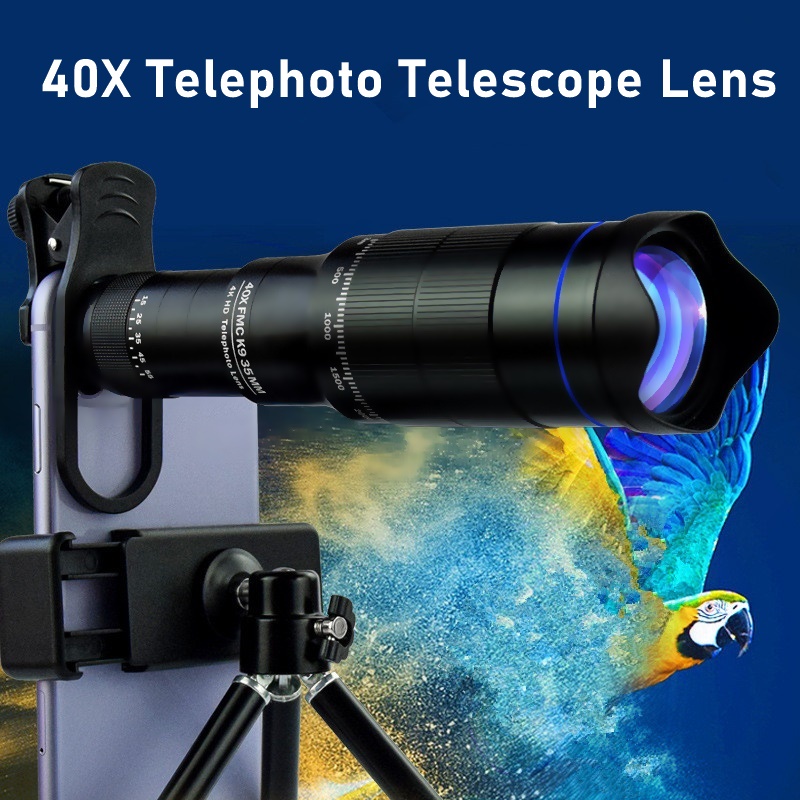 Tongdaytech 40X Phone Camera Lens Telephoto Telescope Zoom Macro Fish ...