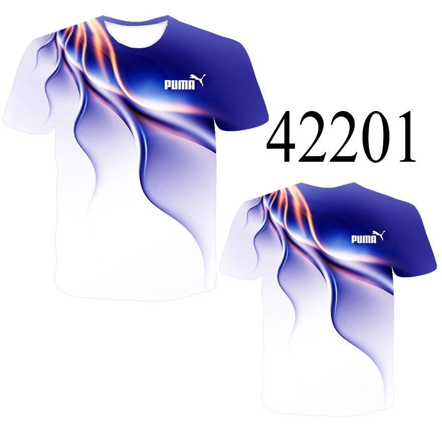 เสื้อยืดคอกลม แขนสั้น พิมพ์ลาย PUMN 3 มิติ สวมใส่สบาย ระบายอากาศได้ดี ...