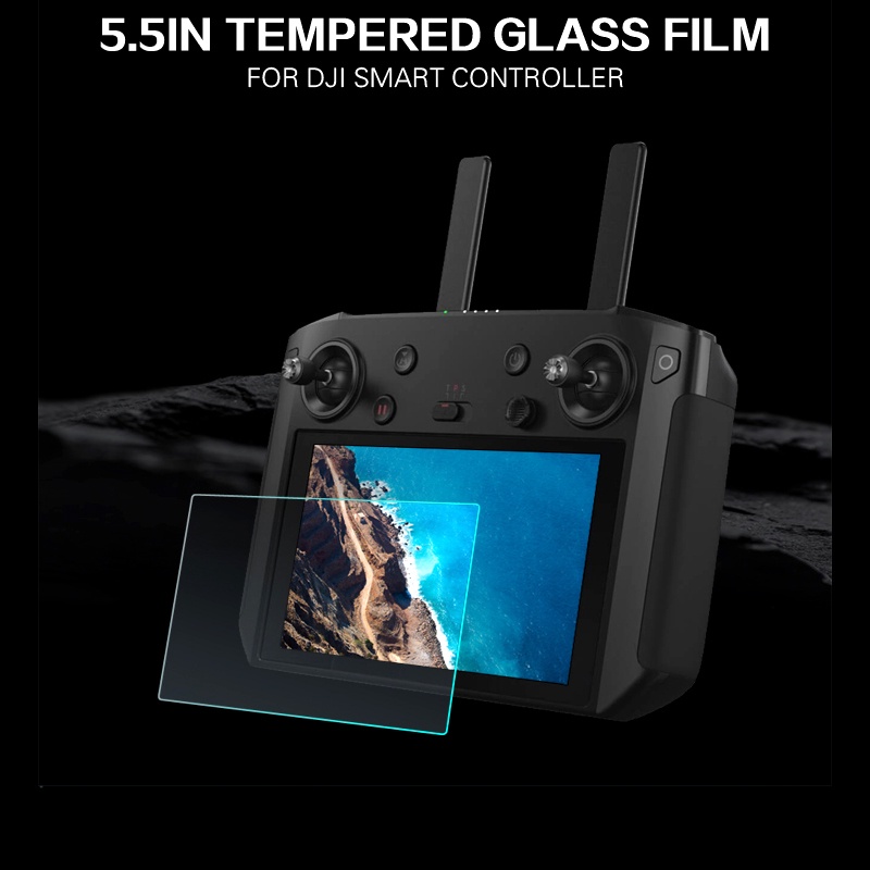 ฟิล์มกระจกนิรภัยสําหรับ DJI Smart control/DJI RC pro รีโมทคอนโทรลพร้อมฟิล์มหน้าจอสําหรับ mavic 2 ...