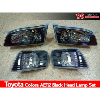 ไฟหน้า AE112 TOYOTA HITORAUE 1999-2000 โคมดำเพชร 4ชิ้น | Shopee Thailand