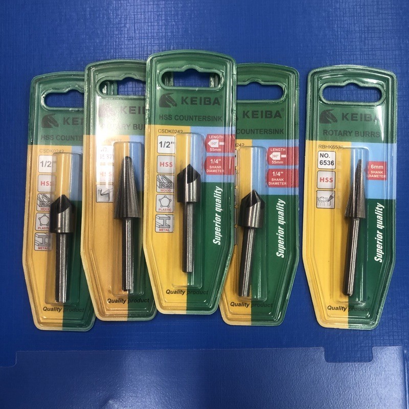 Keiba เหล็กเจียรนัย คอกเค้าเตอร์ซิงค์ แกน 1/4" ดอกคว้านรู Keiba | Shopee Thailand