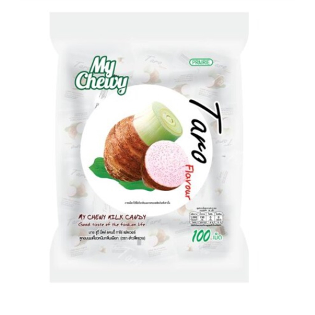 ลูกอม มาย ชูวี่ มิลค์ แคนดี้ ทาโร่ เฟลเวอร์ 100 เม็ด 360 กรัม My Chewy ...