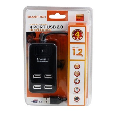 USB HUB 4 PORT HI-SPEED USB 2.0 P-1601 1.2M | Shopee Thailand