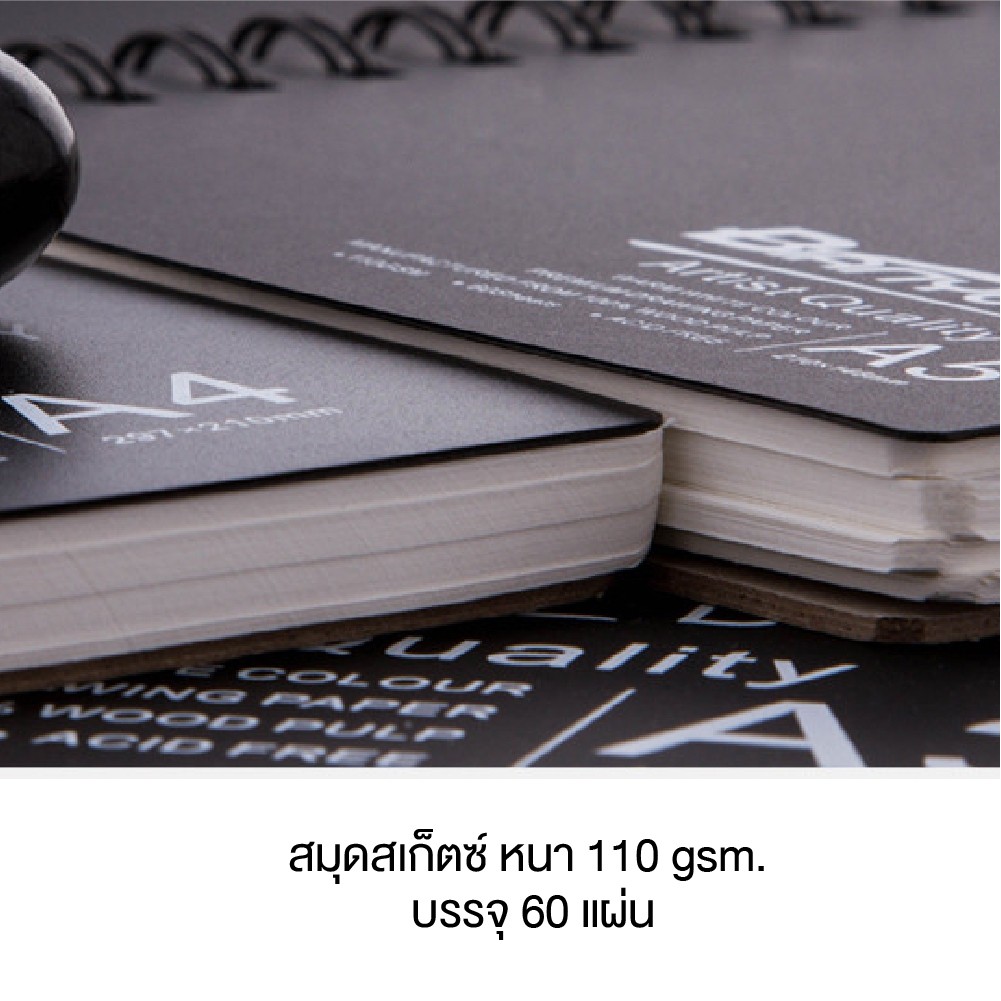 สมุดวาดภาพ สมุดวาดเขียน สมุดสเก็ตภาพ Sketch Pad A5 / A4 / A3 COROT 110g (60 แผ่น) | Shopee Thailand