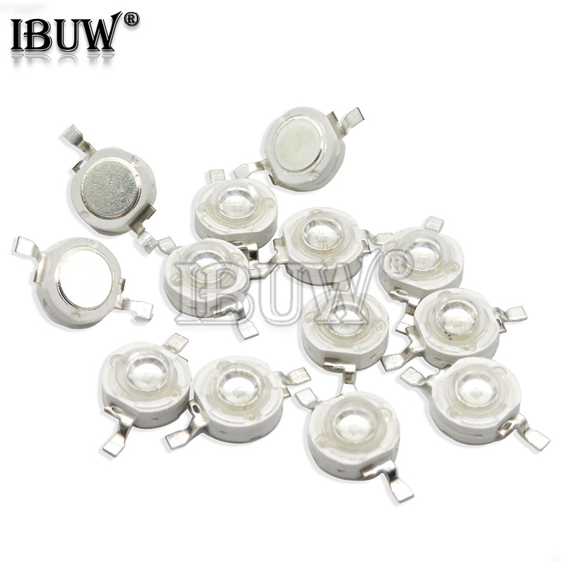 ไฟ LED 1W 10 ชิ้น พลังงานสูง สีขาว สีแดง สีเหลือง สีเขียว สีฟ้า 5 สี ความสว่างสูง | Shopee Thailand