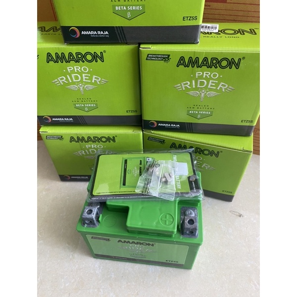 แบตเตอรี่มอเตอร์ไซค์ Amaron 5แอมป์ รถบ้านทั่วไปใช้ดีเยี่ยม | Shopee Thailand