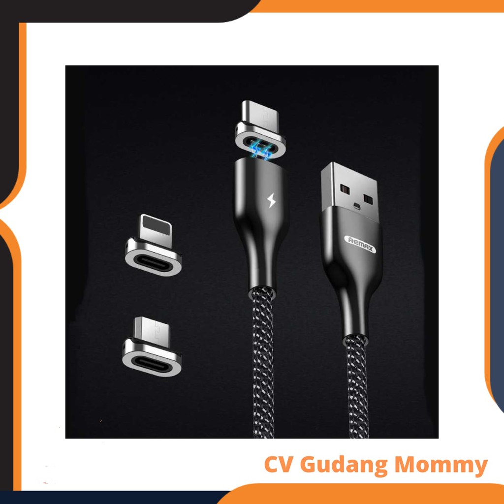 Remax สายเคเบิ้ลชาร์จ USB Type C Head 1 เมตร 3A RC-158a แม่เหล็ก ...