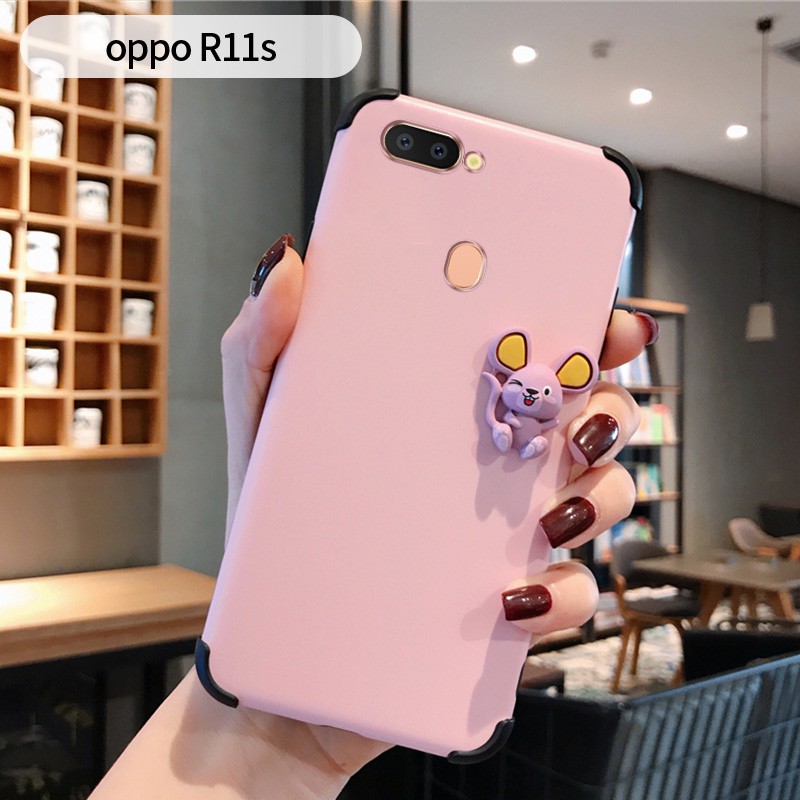 สเตอริโอกระพริบเมาส์ oppor11s กรณีโทรศัพท์มือถือหญิง r11s ซิลิโคน r11splus สี่มุมป้องกันการล่ม ...