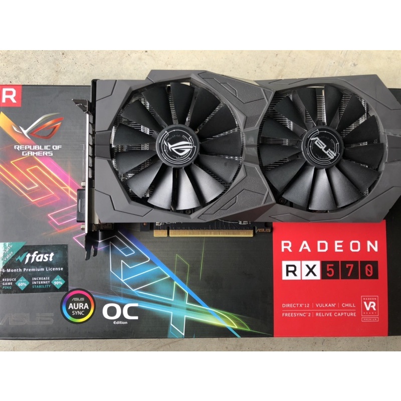 RX 570 4G ASUS ROG STRIX GAMING | Shopee Thailand
