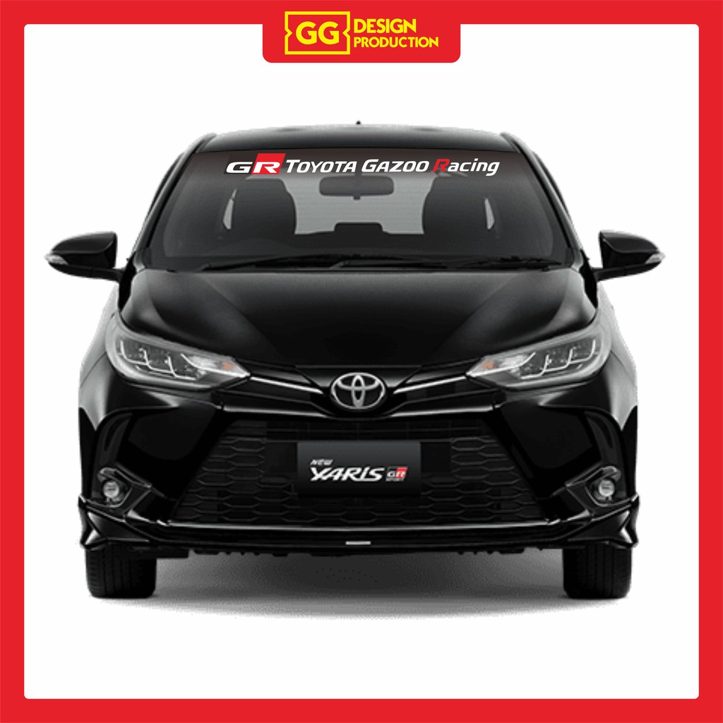 Toyota gazoo racing สติ๊กเกอร์ติดรถ gr all new yaris calya agya ...