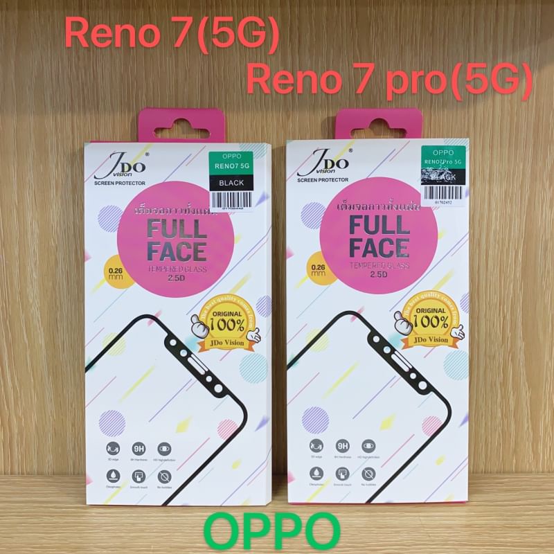 Oppo Reno7Pro/Reno7 ยี่ห้อ Jdo บางสวย กันจอแตกได้ดี | Shopee Thailand