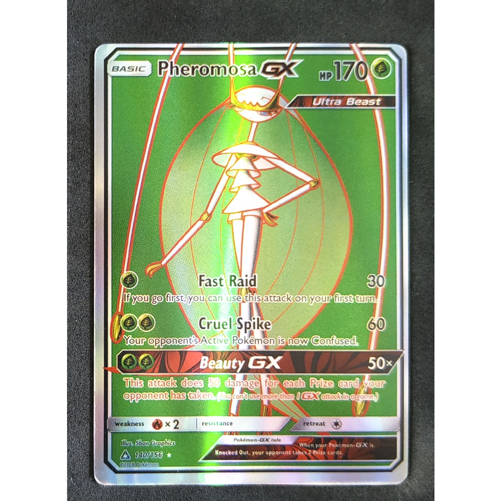 Pheromosa GX 140/156 เฟโรเช Pokemon Card (Matt Shadow Series) ภาษา ...
