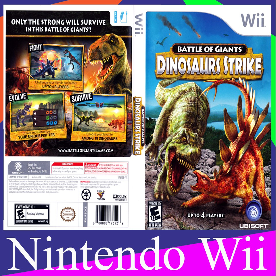 WIIGAME : Battle of Giants Dinosaurs Strike | Shopee Thailand
