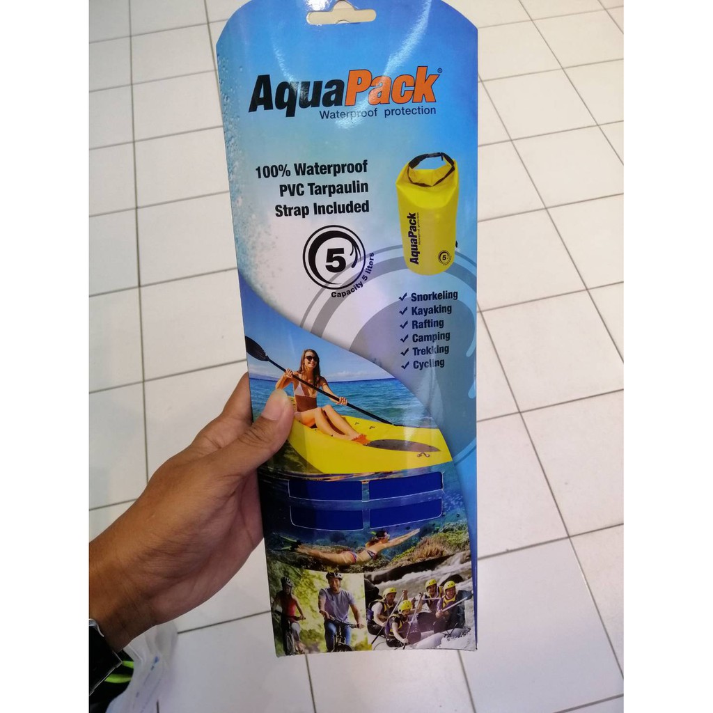 กระเป๋ากันน้ำ Aqua Dry Pack ของเเท้ (มีหลายขนาด 1.5L,3L,5L,10L,15L,20L) | Shopee Thailand