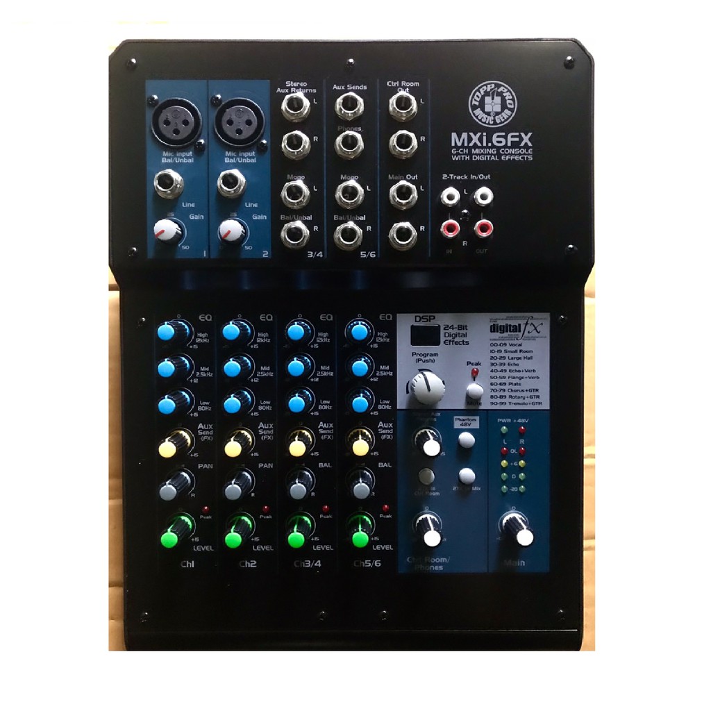 MIXER TOPPPRO MXi.6FX มิกเซอร์อนาล็อกขนาด 6 แชนแนล เอฟเฟคไพเราะใช้งานง่าย | Shopee Thailand