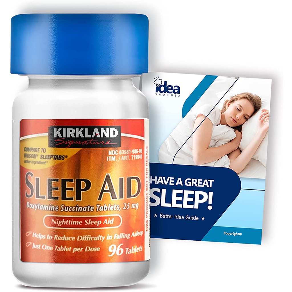 Kirkland Signature Sleep Aid Tablet 192 Count and 96 count ช่วยหลับ ผัก ...