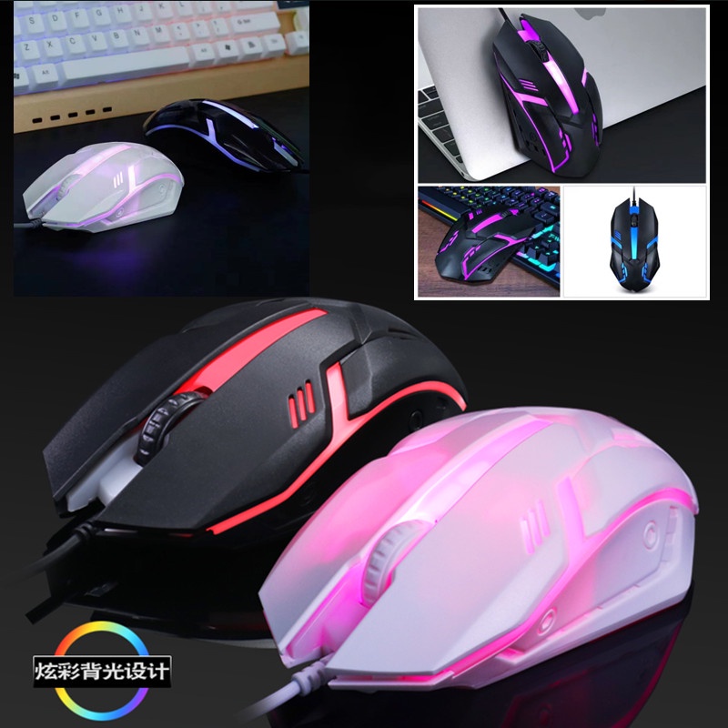 เม้าส์ LED สำหรับเล่นเกม LIMEIDE-s1 | Shopee Thailand
