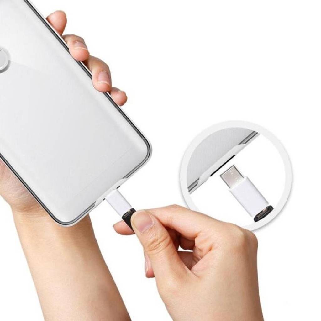 สายแปลง USB-C Type-c เป็น Micro-B สำหรับแปลงหัว USB Type-C (ตัวเมีย ...