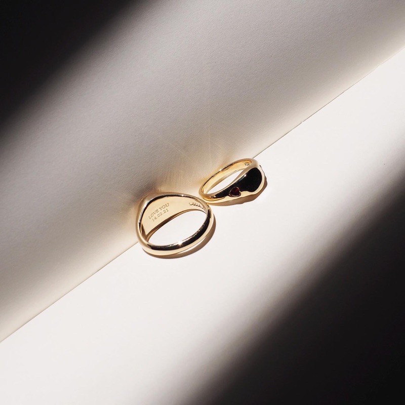 Fire signet ring (พลอยหัวใจ) | Shopee Thailand