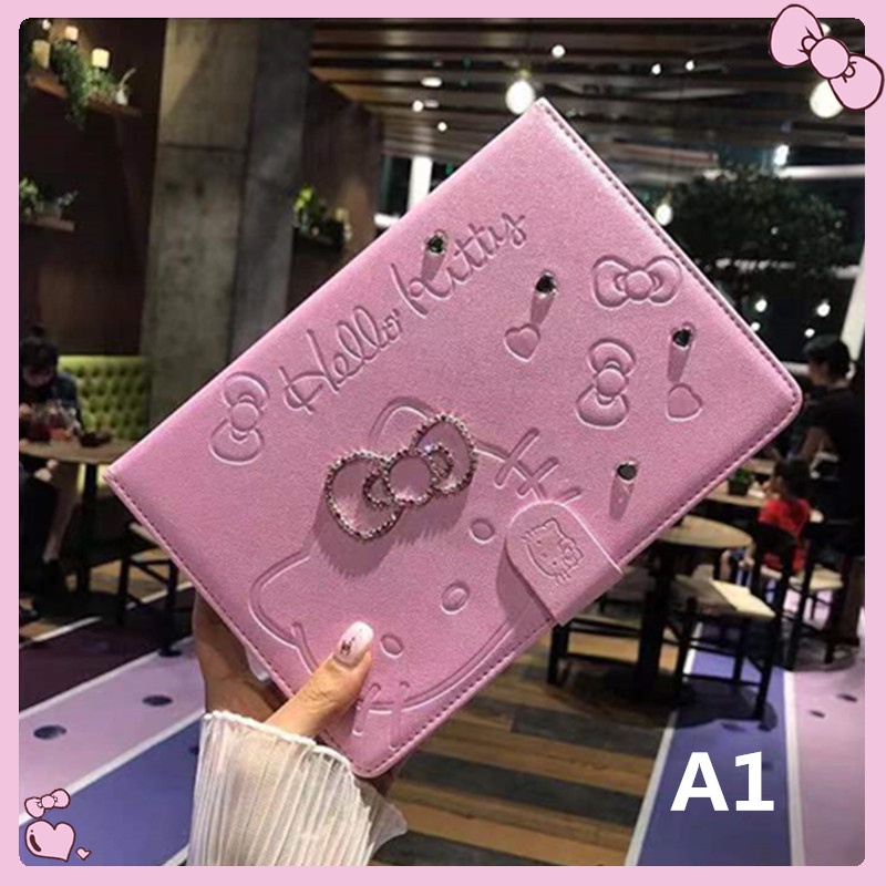 HelloKitty เคสไอแพด ลายการ์ตูน iPad Mini 1 2 3 4 5 / iPad 2 3 4 / iPad Pro 9.7 Air1 Air2 / iPad ...
