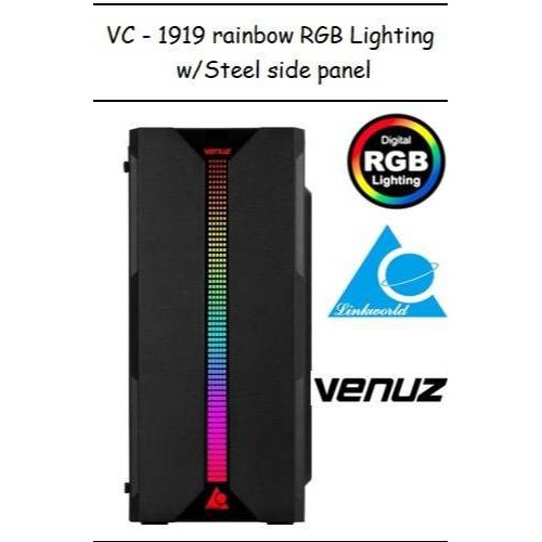 VENUZ ATX Computer Case VC1919 ไฟ RGB | Shopee Thailand