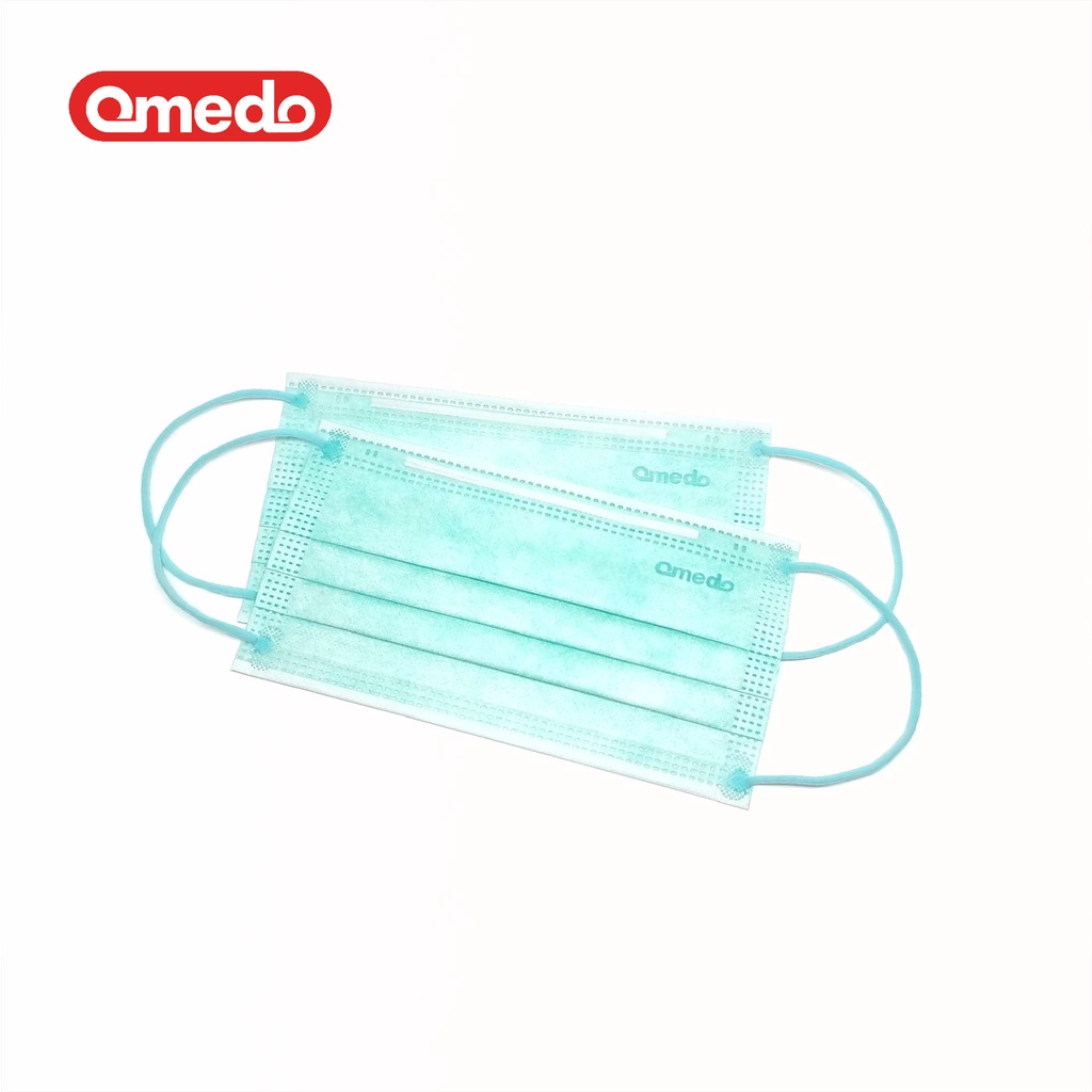 [Official Store] Omedo Mask หน้ากากอนามัย สายคล้องหูนุ่มพิเศษ 3 ชั้น ซองซิปล็อค 10 ชิ้น (x 6 ซอง ...